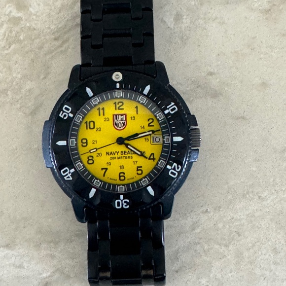 Luminox | Accessories | Rare Vintage Mens Luminox Navy Seal Yellow Dial ...
